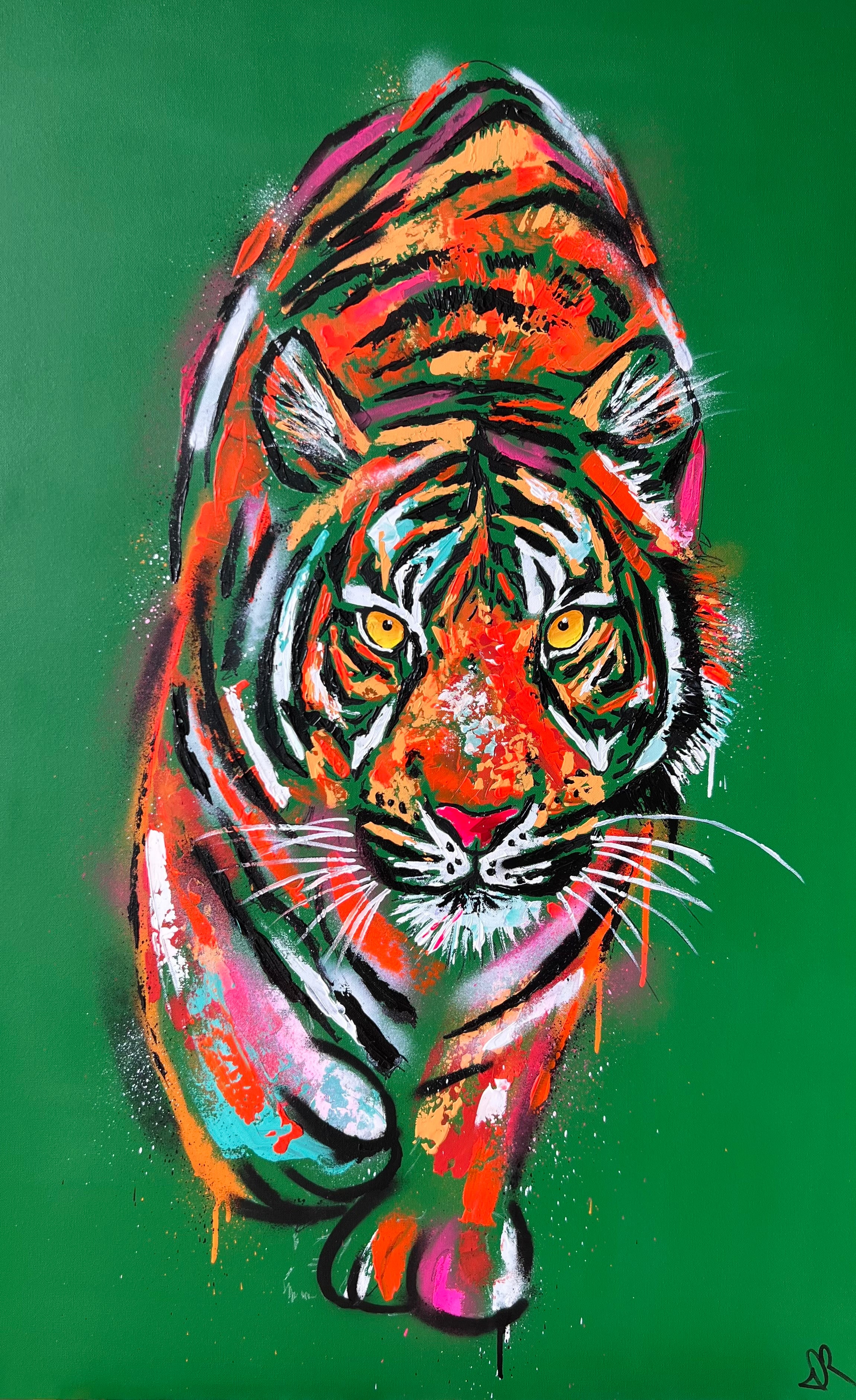 ANIMAL SERIES: "ELECTRIC TIGER" FINE ART PRINT – ISRAEL RODRIGUEZ ART